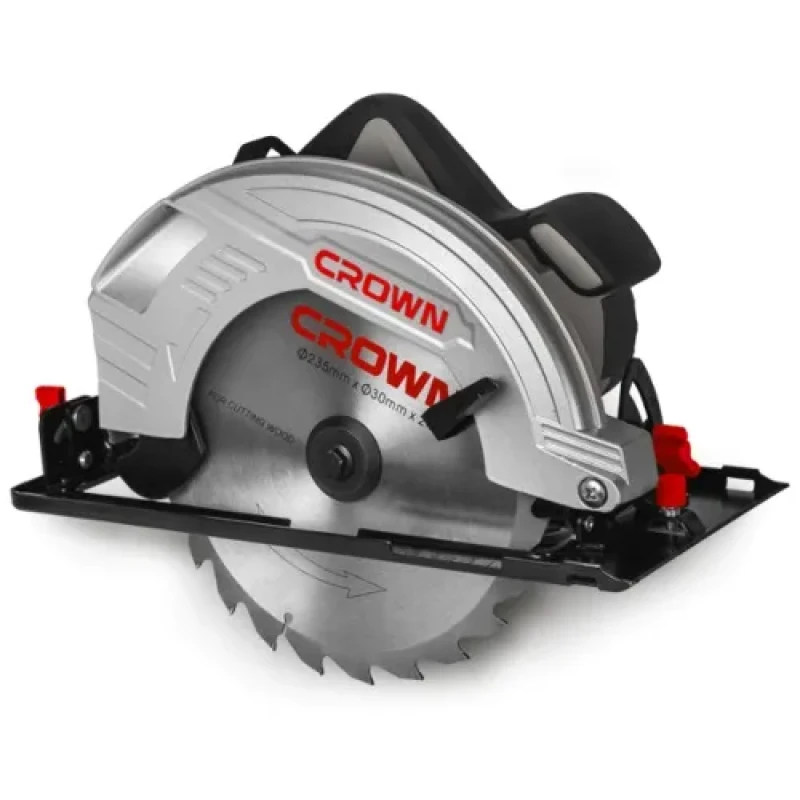 CROWN CT15210 Circular Saw 235mm (9″) 2000W | Heavy Duty Power Tool ...