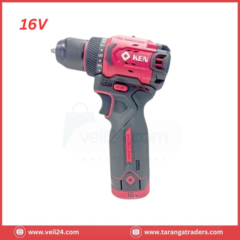 KEN BL7316 Cordless Impact Drill Brushless Motor | প্রফেশনাল কর্ডলেস ...