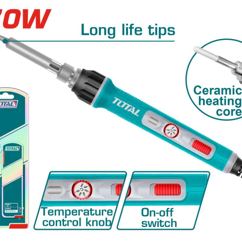 Total 70W Electric Soldering Iron TET01606 | Temperature Control | Best ...